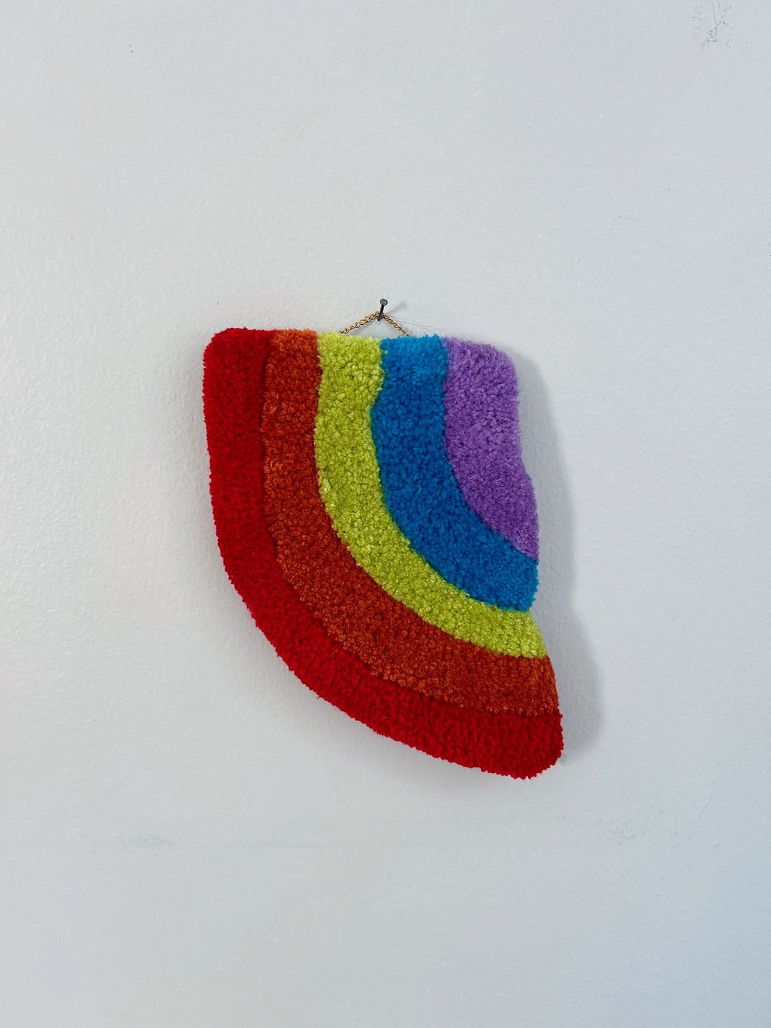 Hand-tufted Rainbow Rug Hanging Home Decor - Etsy