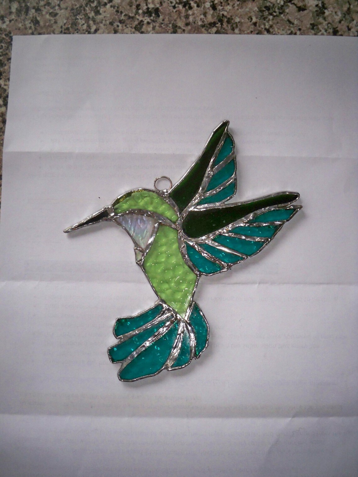Hummingbird Stained Glass Pattern Digital Download - PDF and JPG Files ...