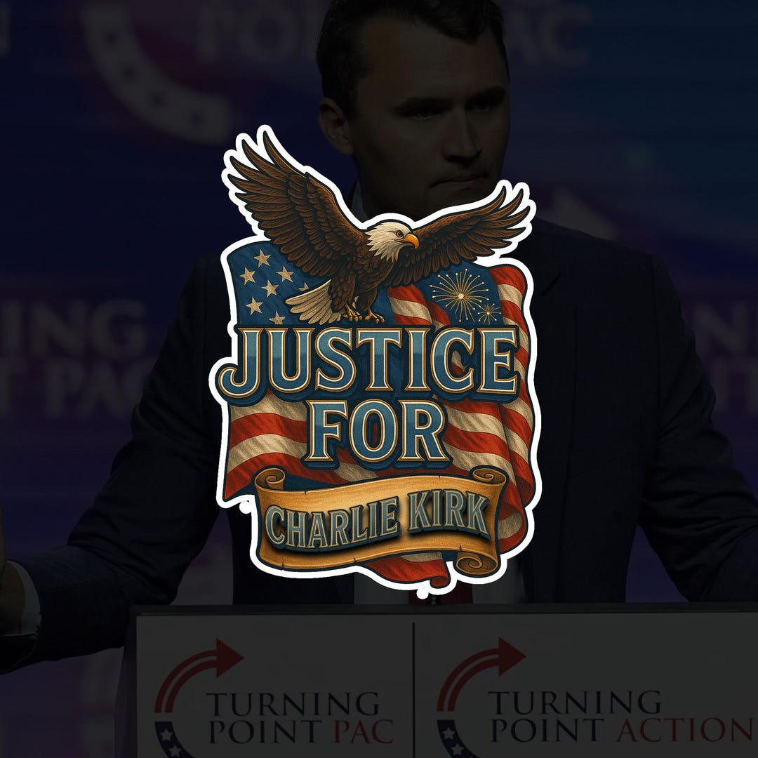 JUSTICE for Charlie Kirk - Die Cut Sticker - Etsy