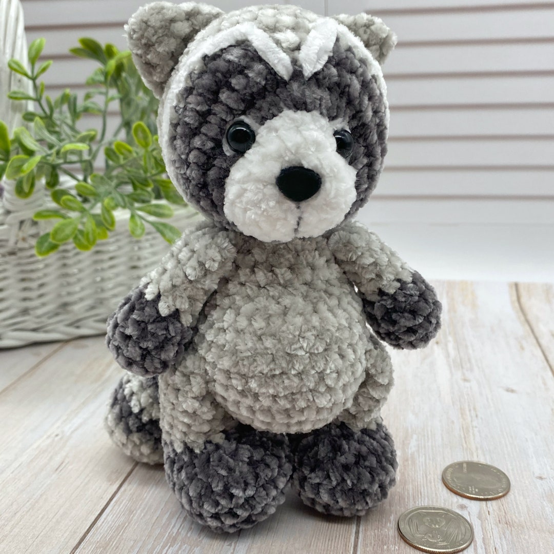 Raccoon Stuffed Animal, Plush Toy Raccoon, Woodland Nursery Decor - Etsy