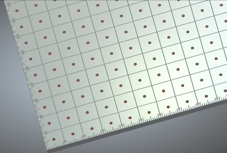 CNC Spoilboard With Metric Numbering - Digital | SVG + DXF - Etsy