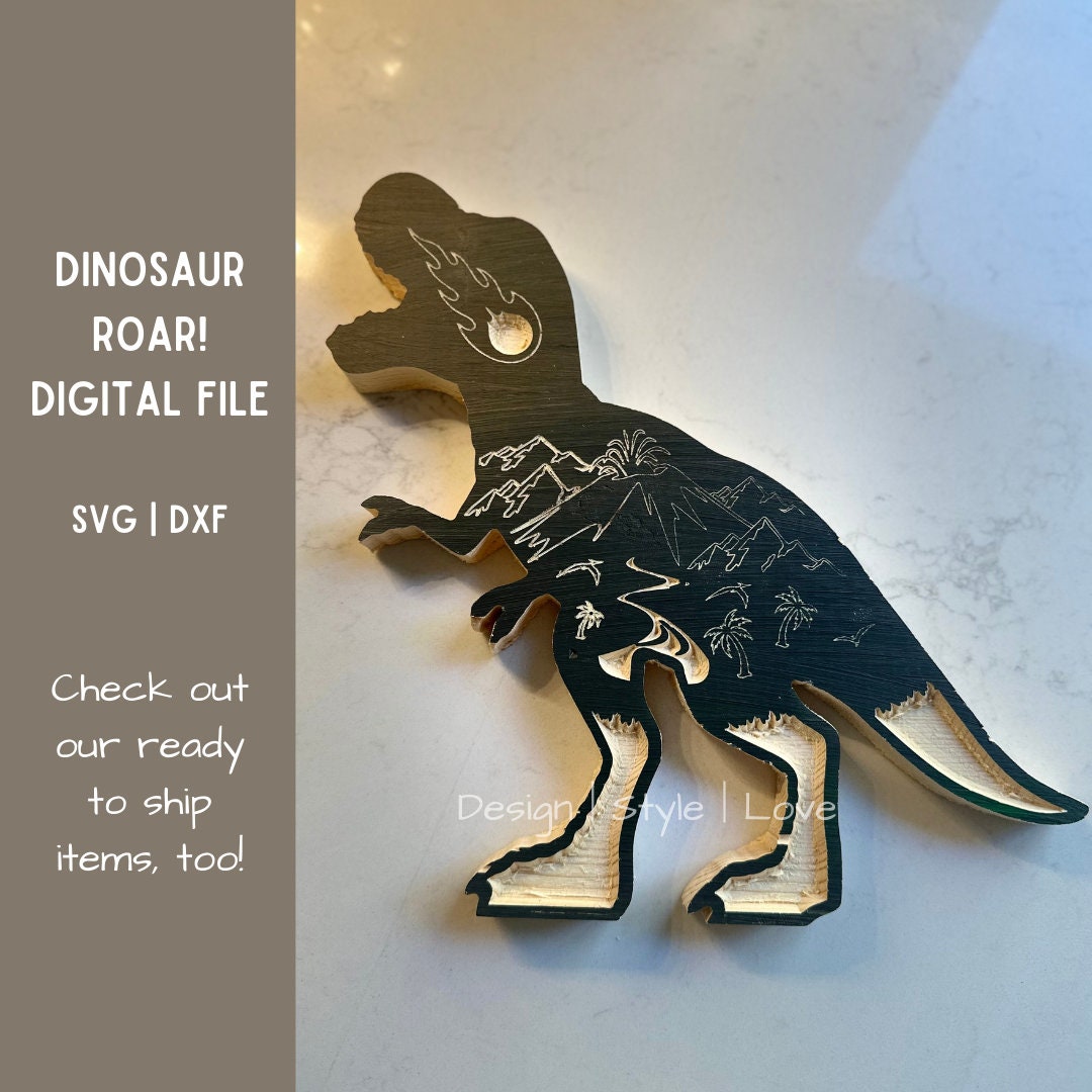 Dinosaur - Motif + Historic Scenes | SVG + DXF for Download - Etsy