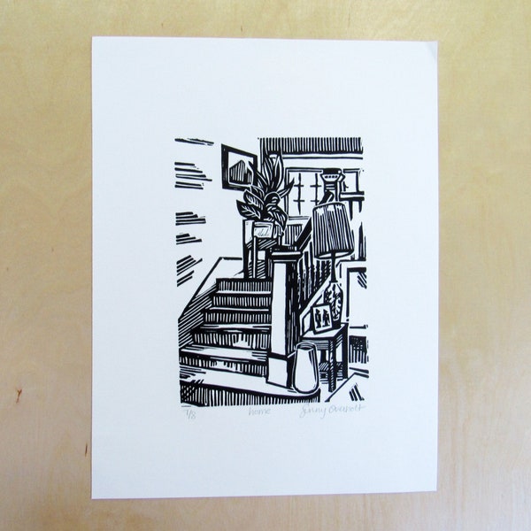 Linoleum Print - Etsy