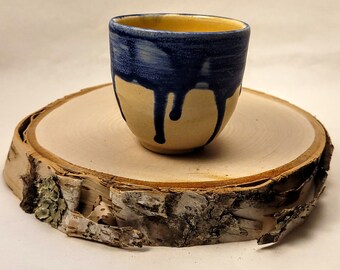 Blue Ceramic Cup | Etsy
