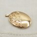 Vintage Gold Locket Large Heavy 9ct Yellow Gold Scrolled Locket - Etsy