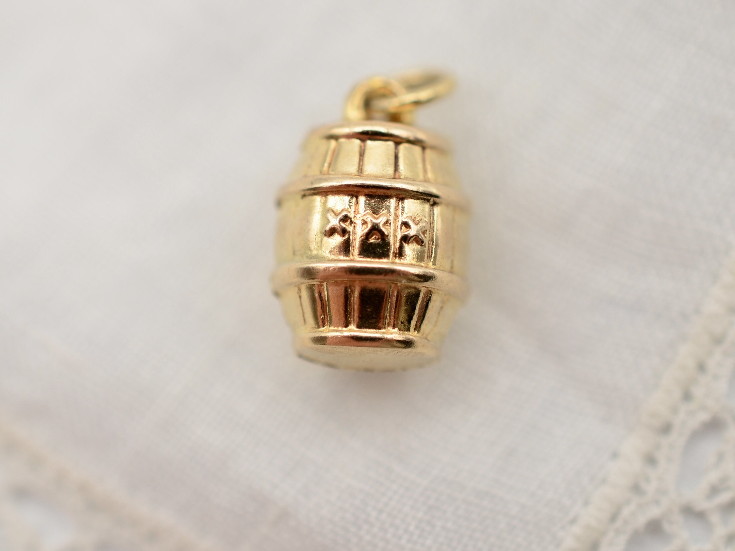 Vintage Gold Charm 9ct Gold Liquor Barrel Keg Charm or Pendant - Etsy