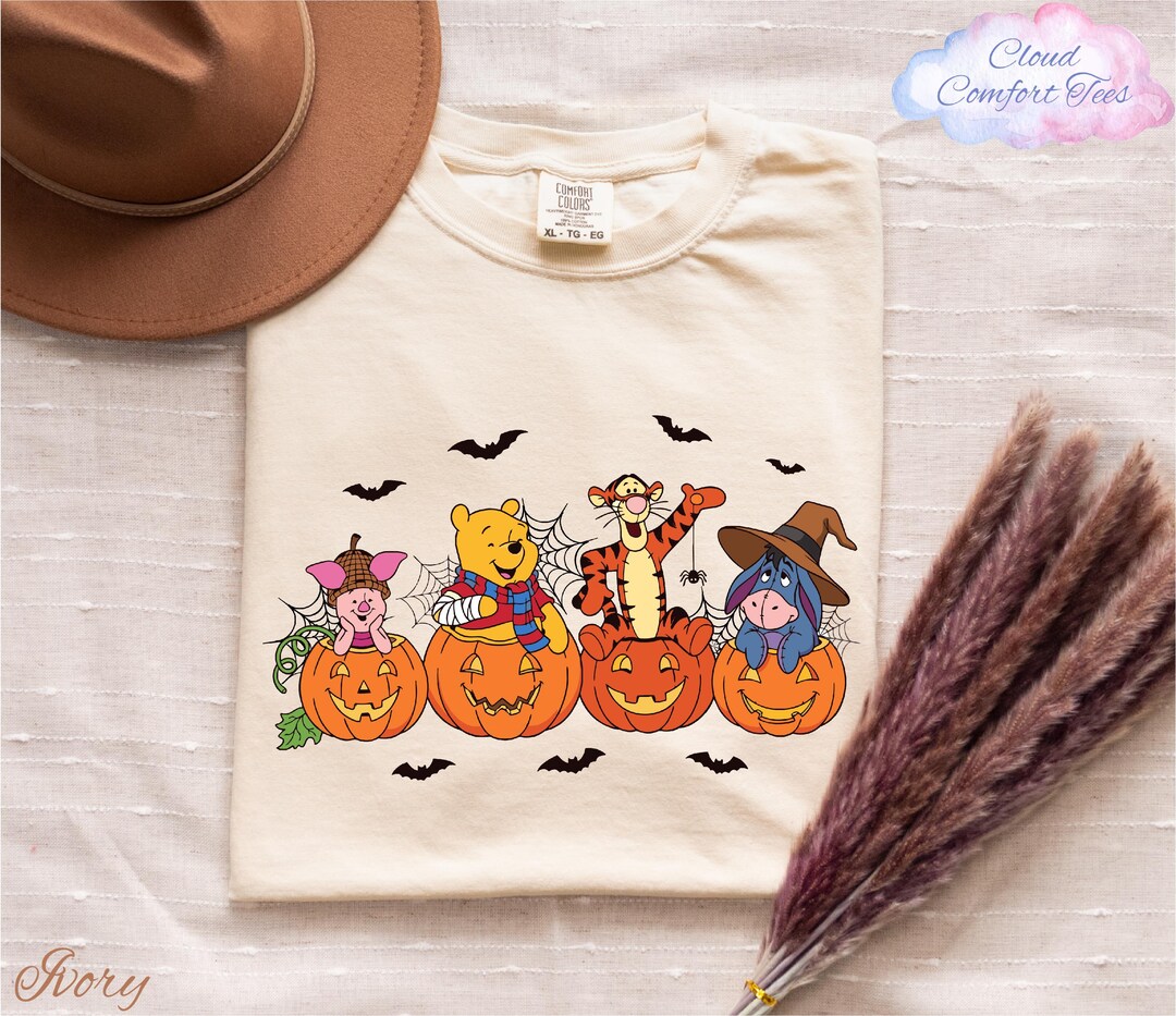 Comfort Colors® Winnie the Pooh Halloween Shirt, Disney Squad Halloween ...