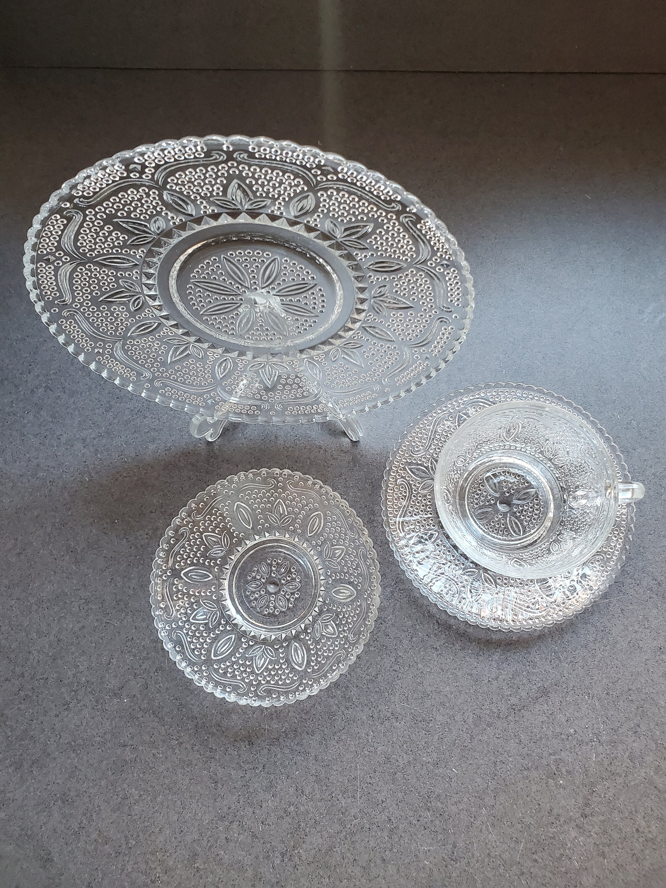 Federal Glass Heritage Pattern Place Setting - Etsy