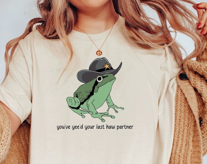 You Just Yeed Your Last Haw Sweatshirt, Funny Frog Meme Sweater ...