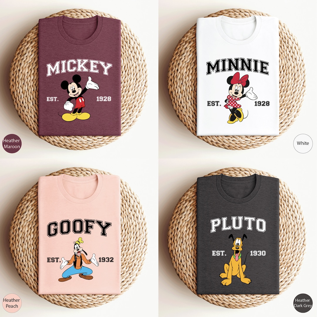 Custom Disney Characters Shirt / Mickey and Minnie Shirt / Goofy ...