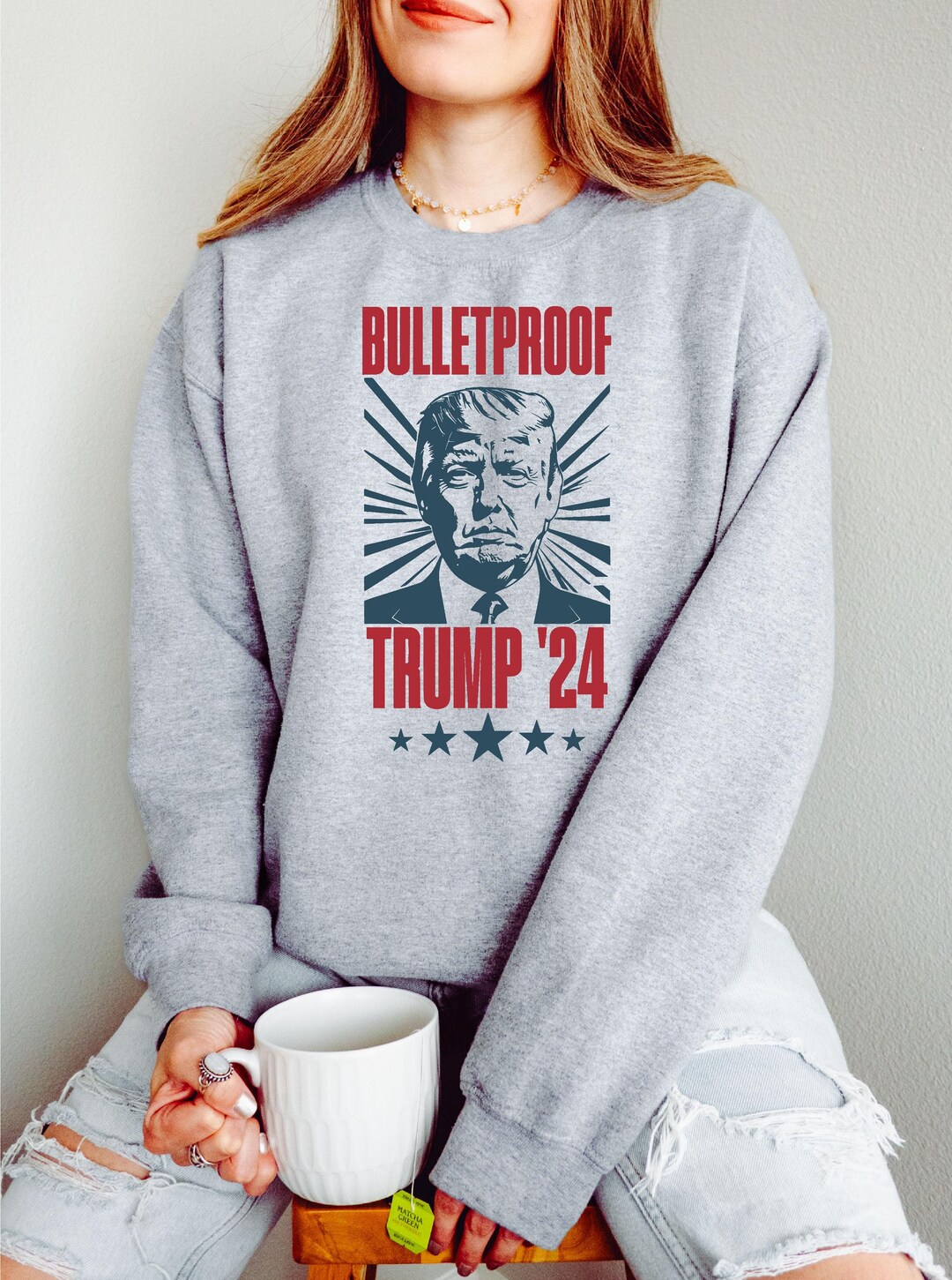 Trump 24' Sweatshirt, Donald Trump Bulletproof Sweatshirt, Trump ...