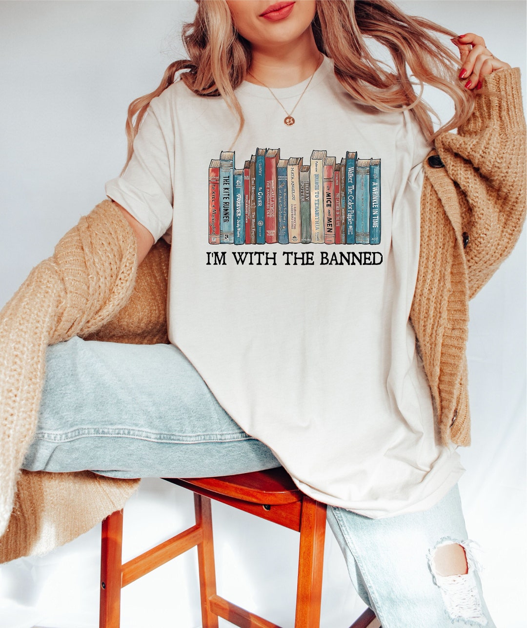 I'm With the Banned Tshirt / Banned Books Shirt / Bookish Shirt ...