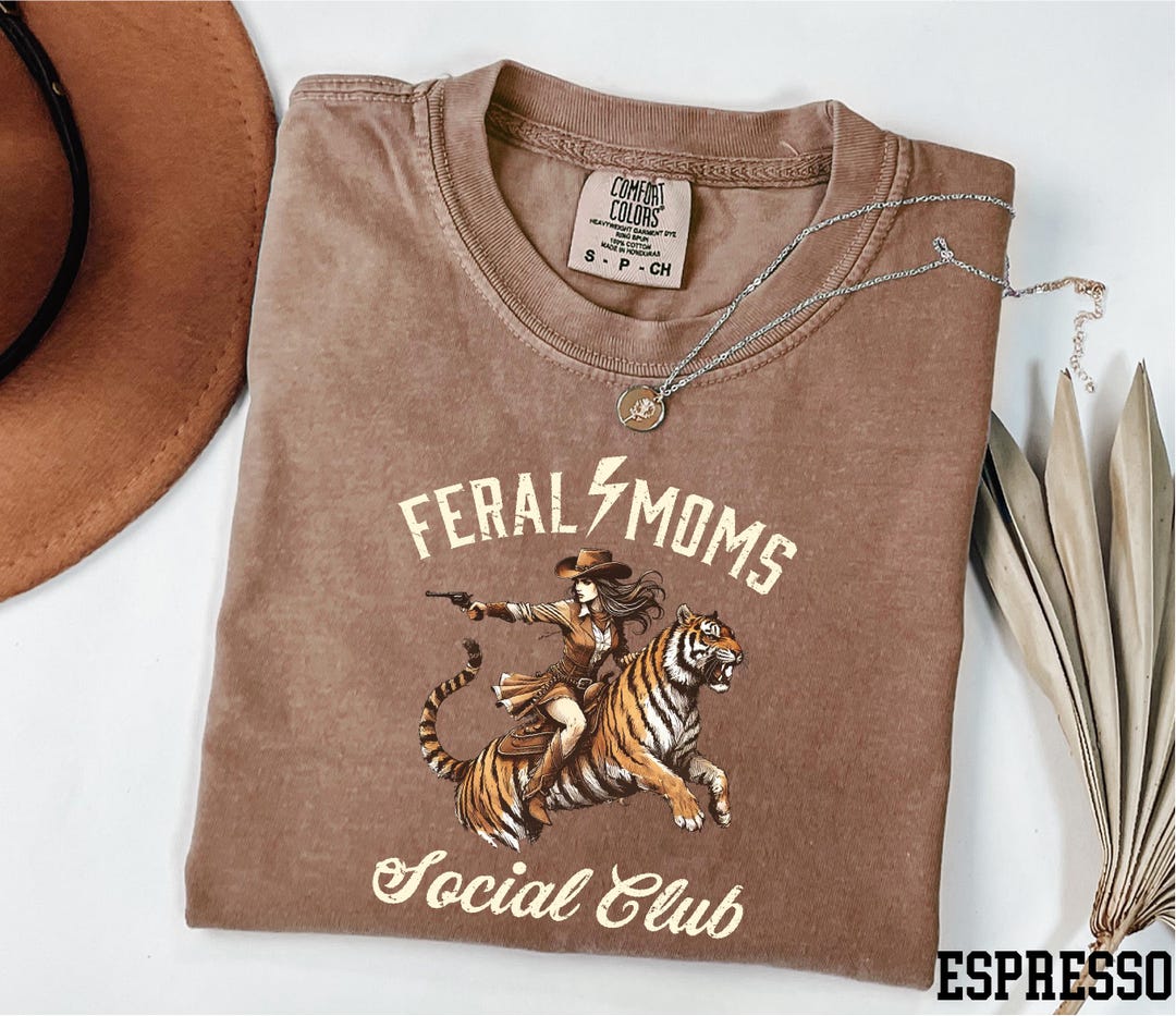 Comfort Colors® Feral Moms Social Club Shirt, Feral Mom Gift, Mom Life ...