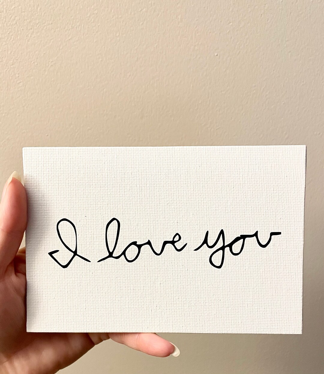 Custom Handwriting Canvas | Unframed Canvas | Canvas Only ...
