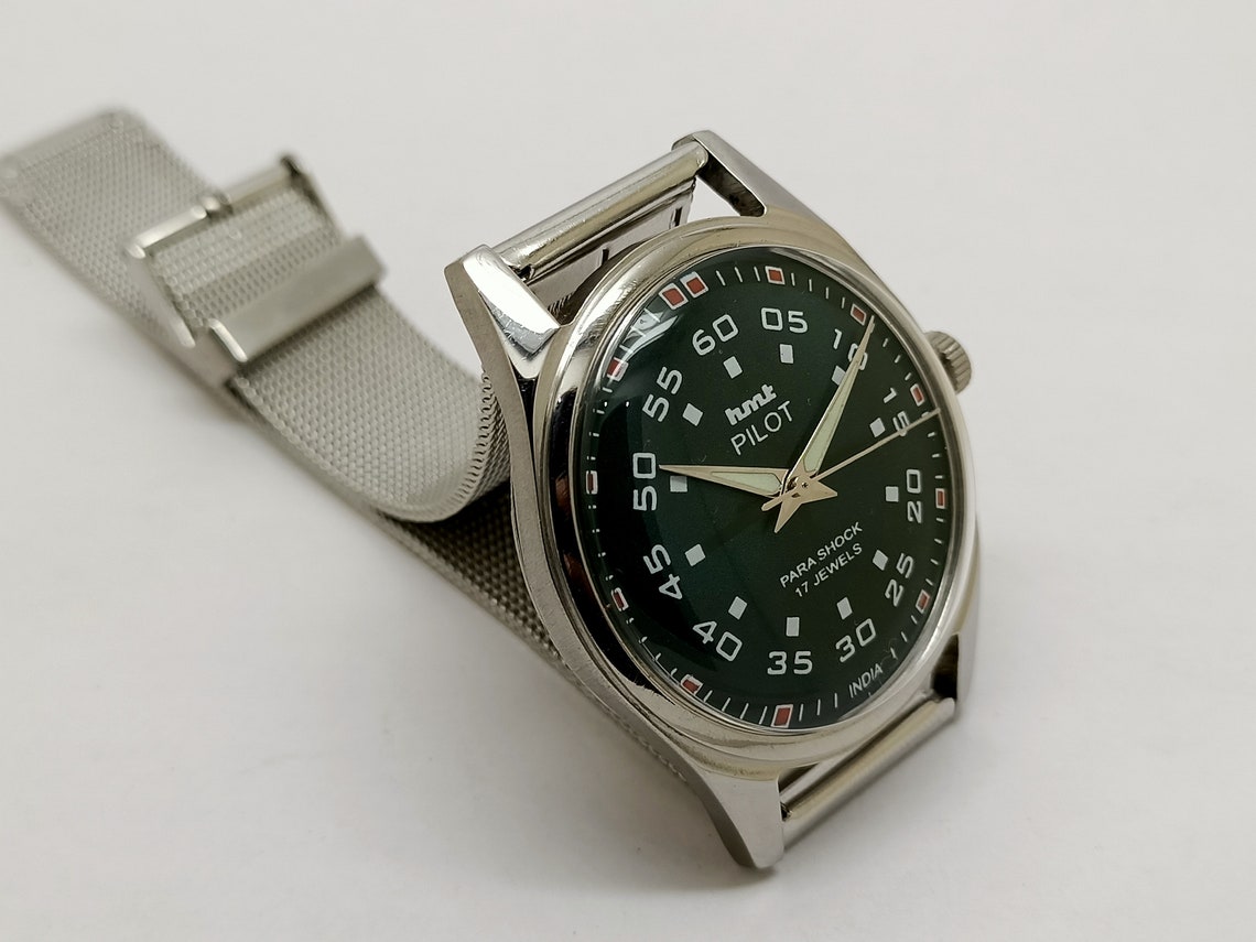 1980 Vinatage HMT Pilot Mechanical Hand Winding 17 Jewels Para - Etsy