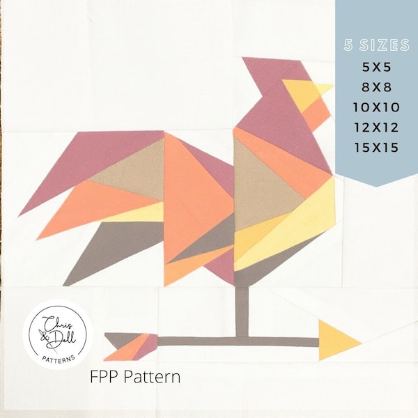 Chicken Paper Piecing Patterns - Etsy