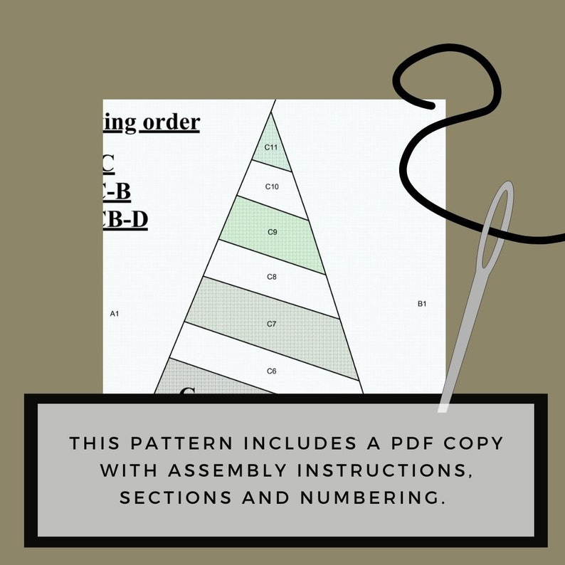 Gradient Tree FPP Pattern FPP Pattern Paper Piecing FPP - Etsy