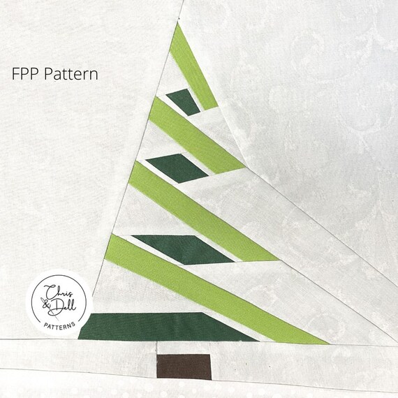 Geometric Tree FPP Pattern FPP Pattern Paper Piecing FPP - Etsy