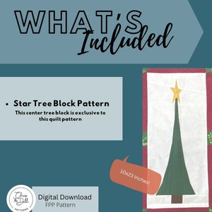 Tree Quilt Pattern ,12 Tree Bundle 8x8 and 10x10 FPP Bundle and ...