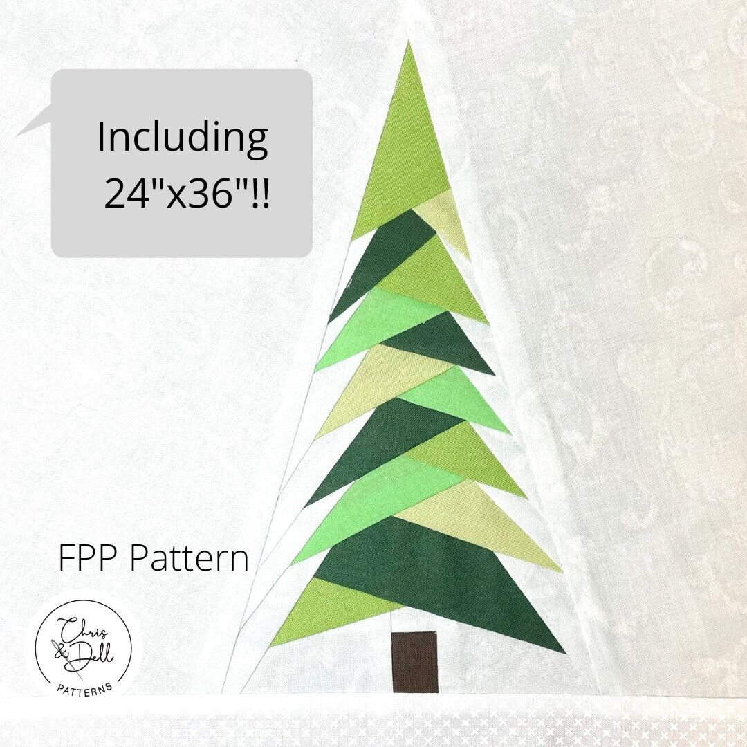 Tall Pine FPP Pattern FPP Pattern Paper Piecing FPP - Etsy Australia