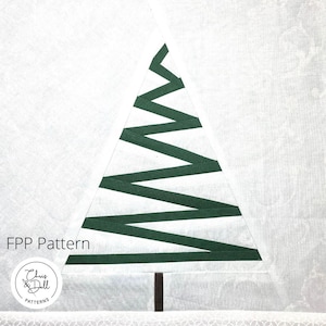 Zig Zag Pine FPP Pattern | FPP Pattern | Paper Piecing | FPP | Fpp ...