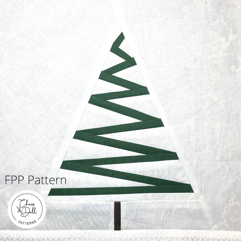 Zig Zag Pine FPP Pattern FPP Pattern Paper Piecing FPP - Etsy