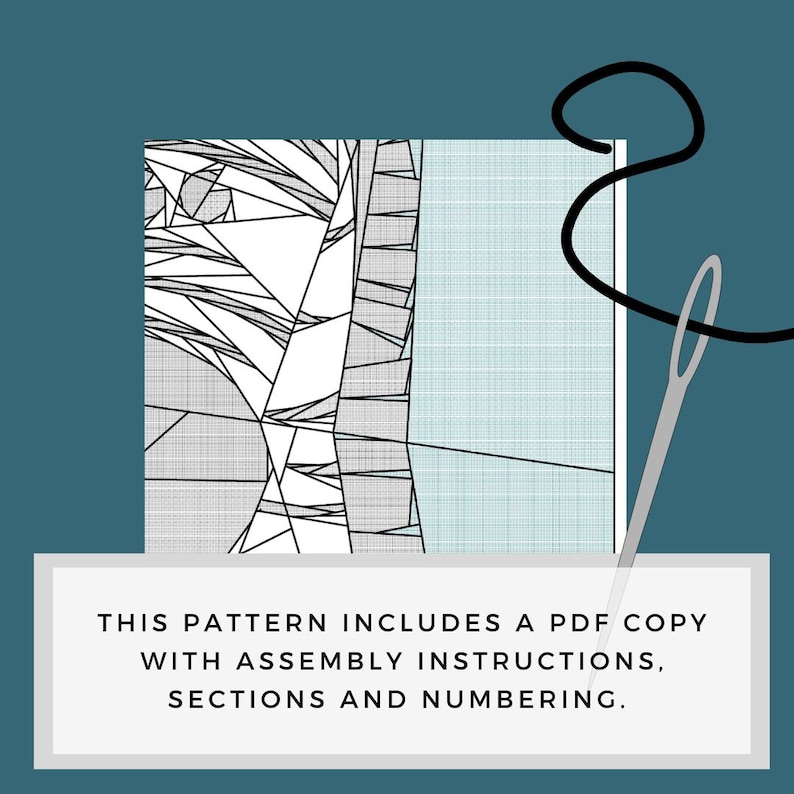 Zebra FPP Mini Quilt FPP Pattern Paper Piecing FPP Nursery Fpp Pattern ...