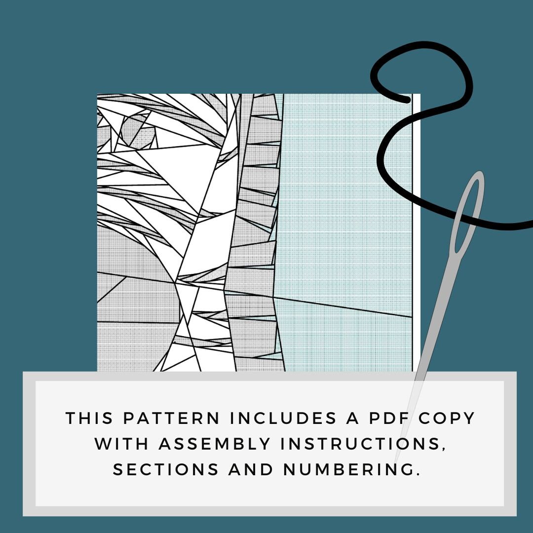 Zebra FPP Mini Quilt FPP Pattern Paper Piecing FPP Nursery Fpp Pattern ...