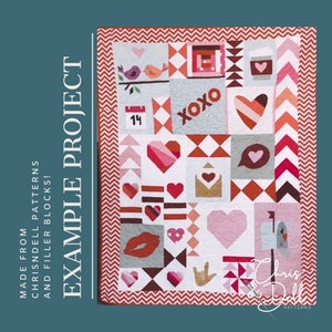 Scrappy Heart Fpp Pattern FPP Pattern Paper Piecing FPP - Etsy