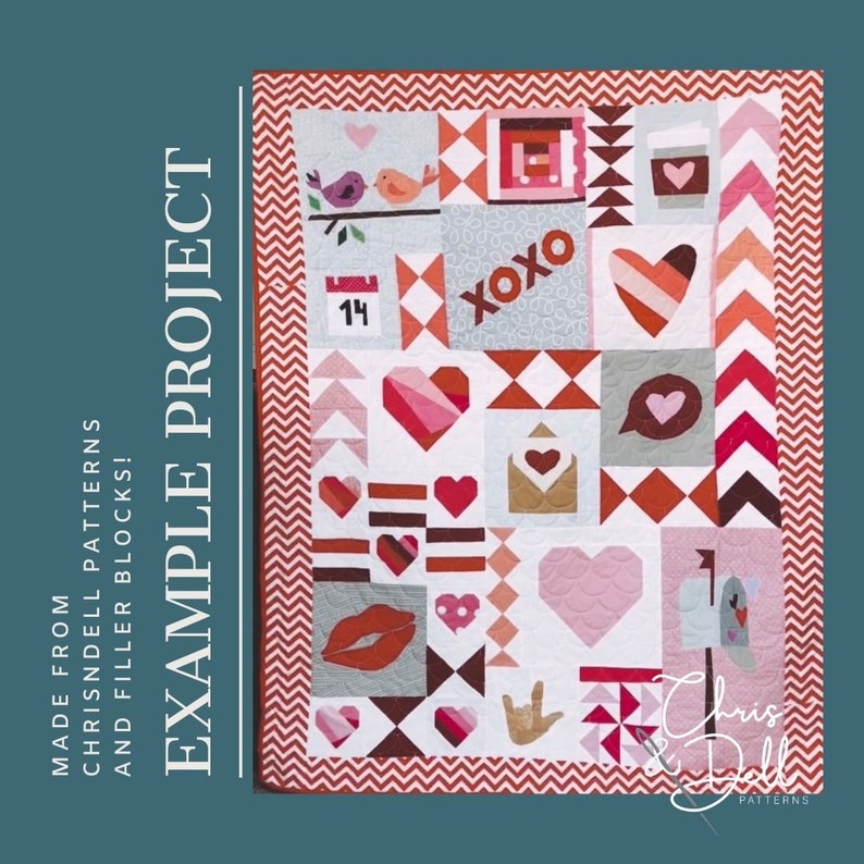Scrappy Heart Fpp Pattern FPP Pattern Paper Piecing FPP - Etsy