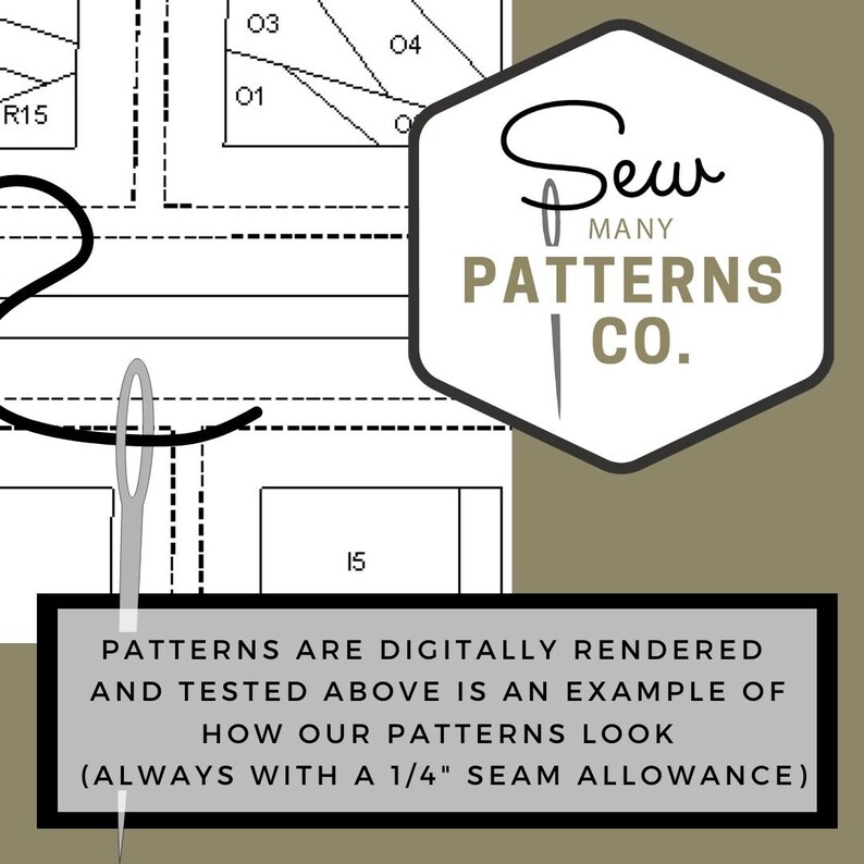 Linear Tree FPP Pattern FPP Pattern Paper Piecing FPP | Etsy