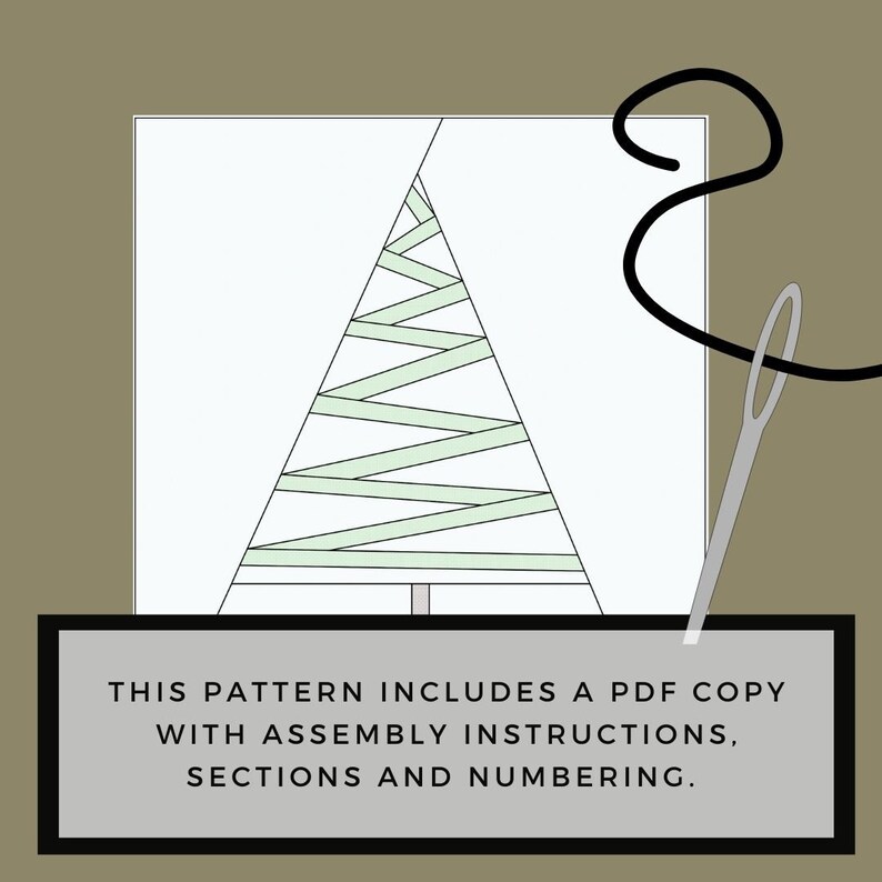 Zig Zag Pine FPP Pattern FPP Pattern Paper Piecing FPP - Etsy