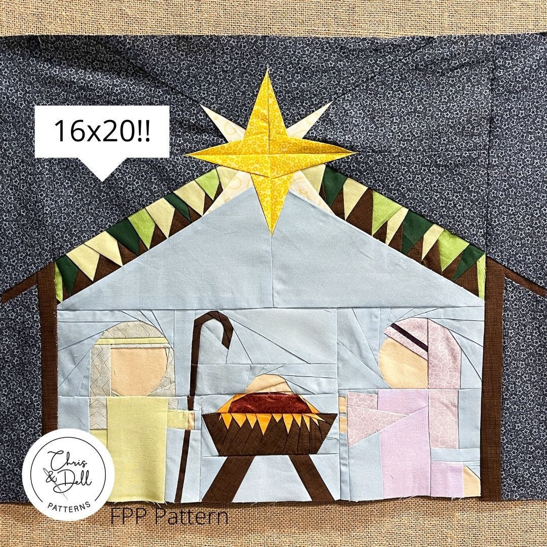 Nativity FPP Pattern FPP Pattern Paper Piecing FPP Fpp - Etsy
