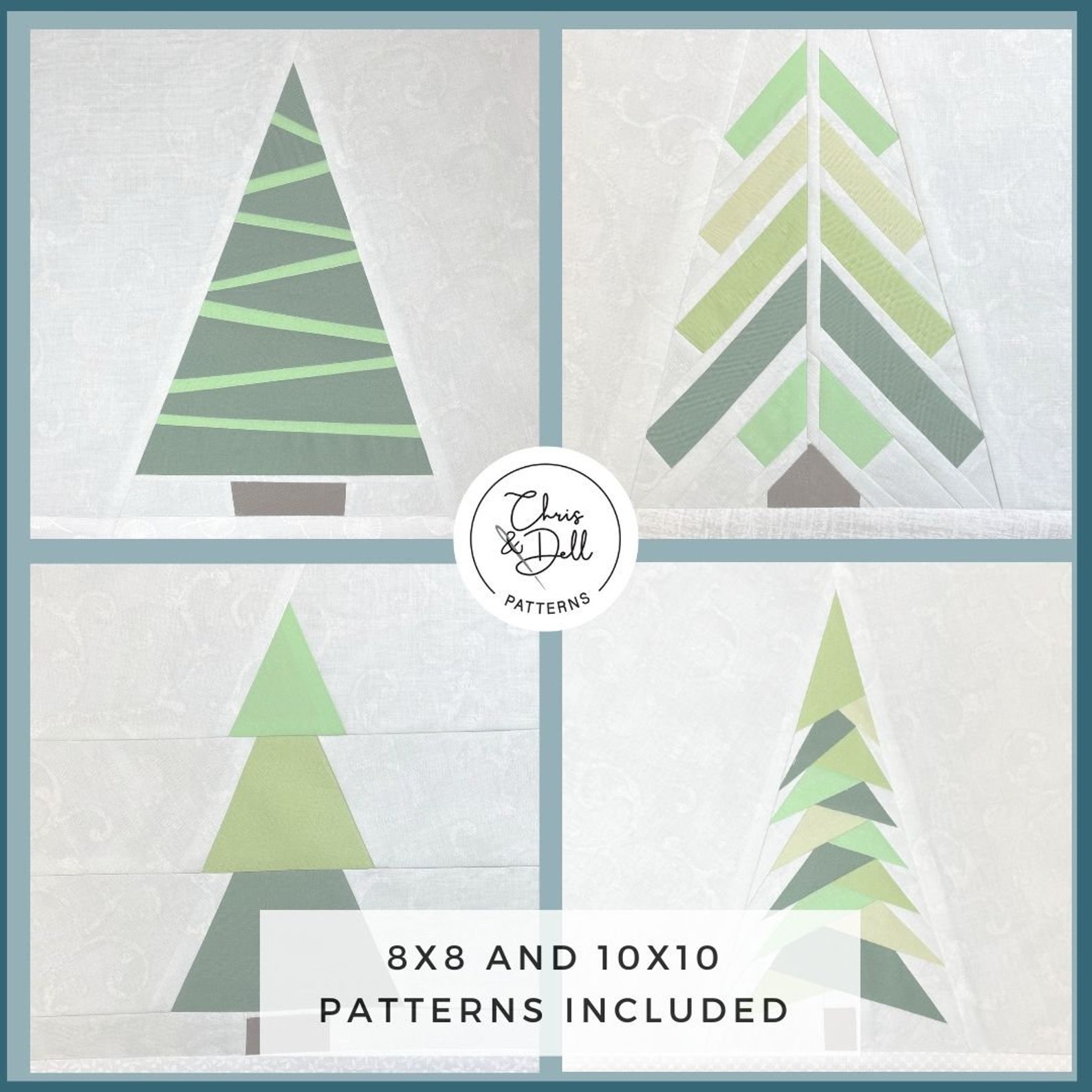 12 Tree Bundle 8x8 and 10x10 FPP Pattern | FPP Pattern | FPP | Fpp ...