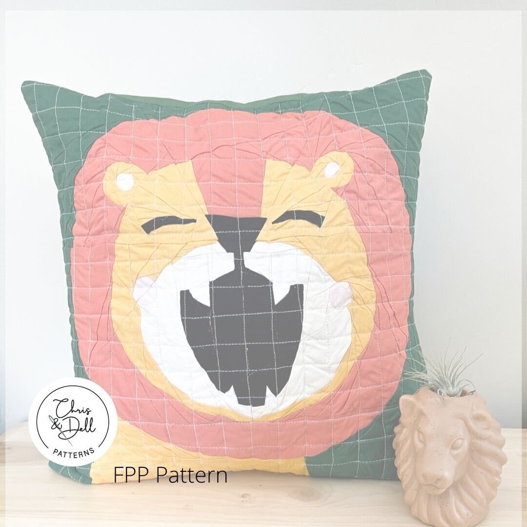 Lion FPP Pattern FPP Pattern Paper Piecing FPP Fpp - Etsy