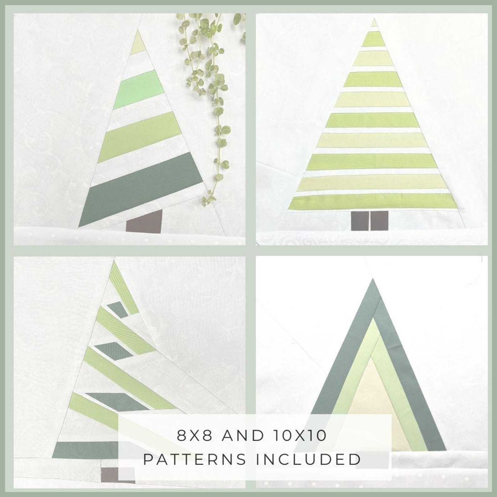 Christmas Tree FPP Pattern Bundle | 12 Quilt Blocks (PDF Pattern) - Etsy
