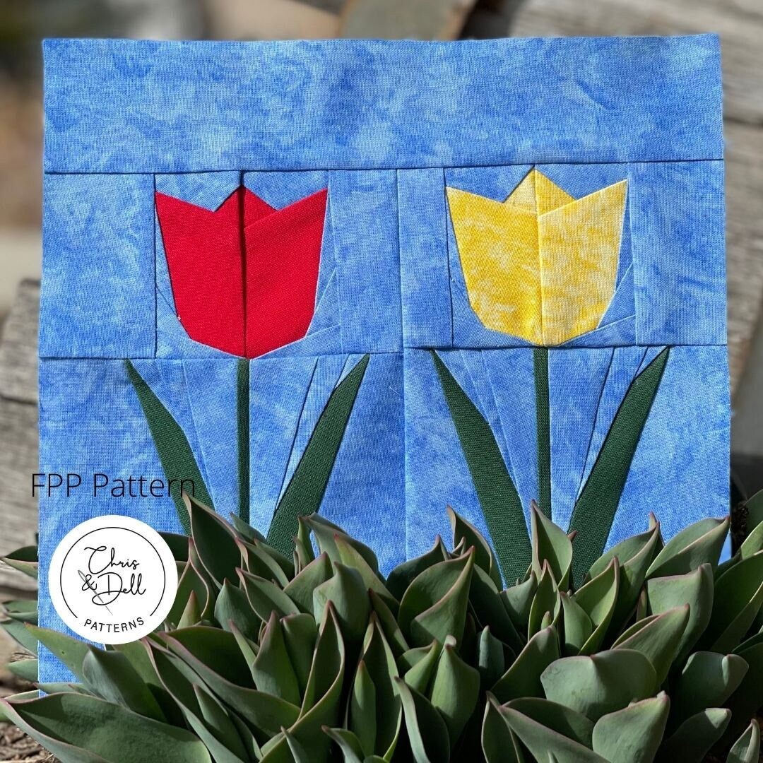 Spring Tulips FPP Pattern | Tulip Pattern | Spring FPP | Fpp Flower ...