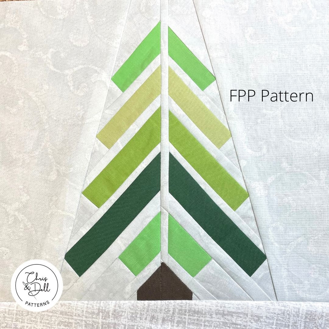 Stacked Evergreen FPP Pattern | FPP Pattern | Paper Piecing | FPP | Fpp ...