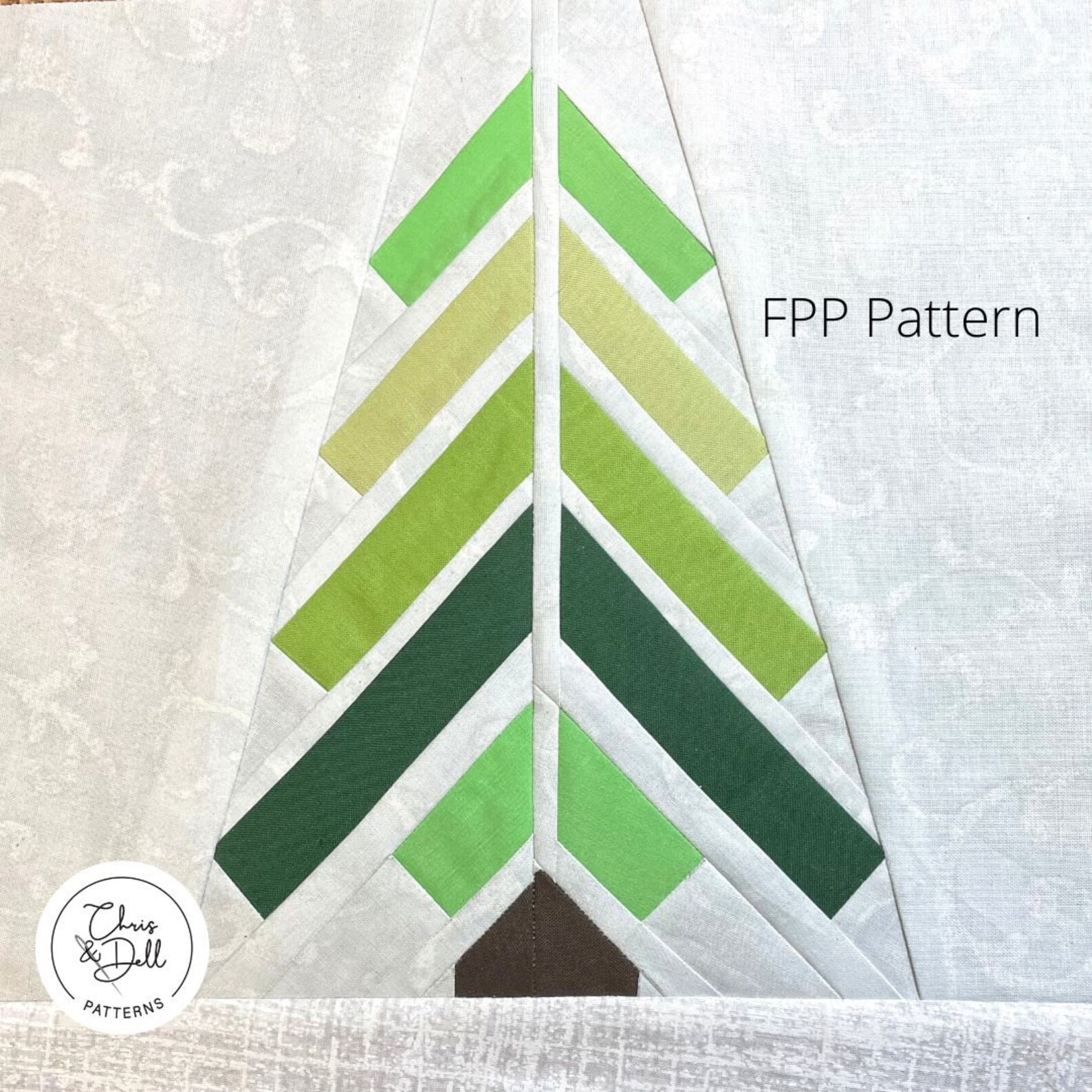 Stacked Evergreen FPP Pattern FPP Pattern Paper Piecing - Etsy