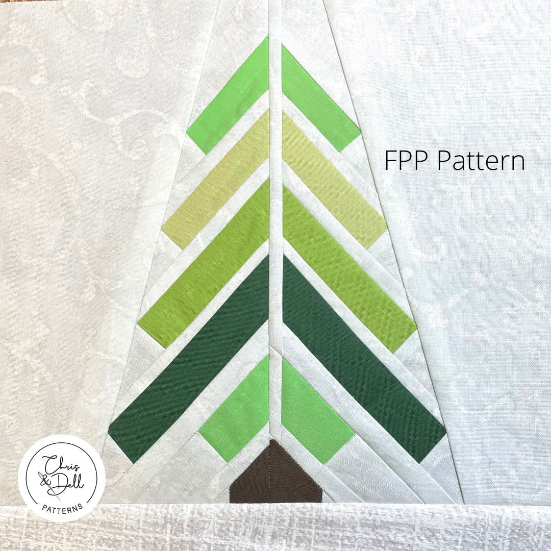 Stacked Evergreen FPP Pattern FPP Pattern Paper Piecing - Etsy