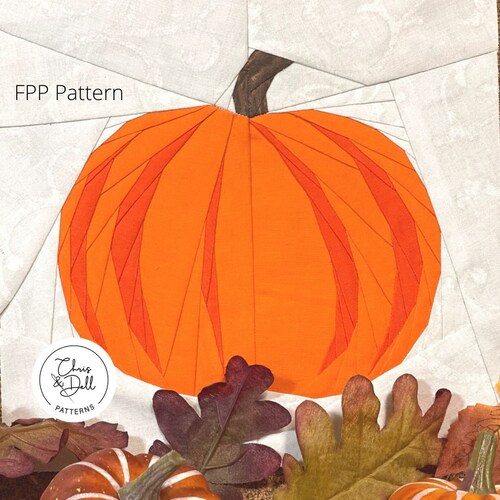 Harvest Pumpkin FPP Pattern FPP Pattern Paper Piecing - Etsy