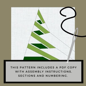 Geometric Tree FPP Pattern | FPP Pattern | Paper Piecing | FPP | Fpp ...