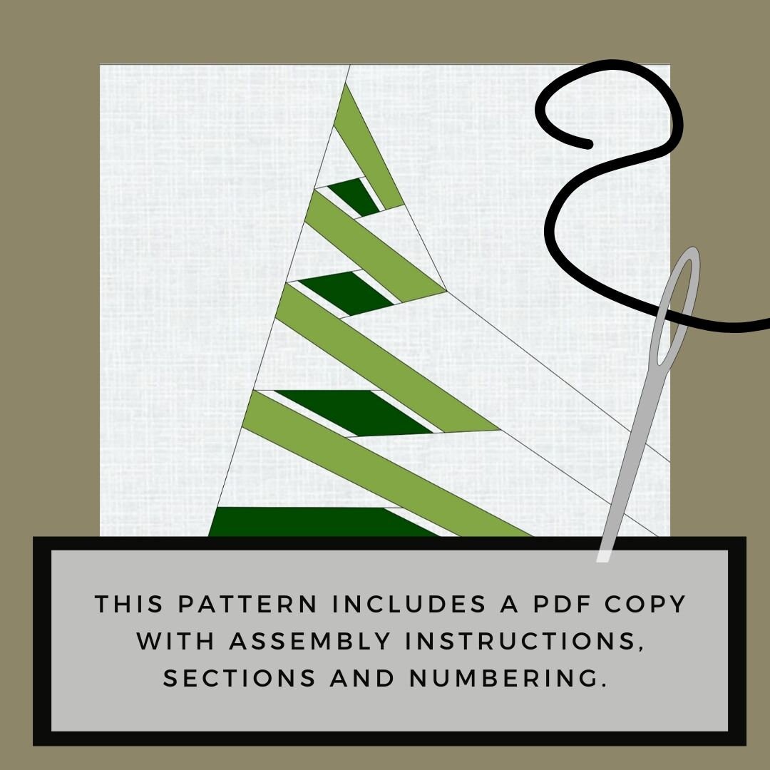 Geometric Tree FPP Pattern FPP Pattern Paper Piecing FPP - Etsy