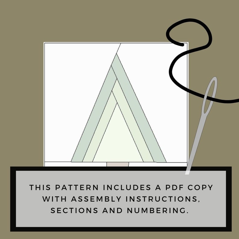 Linear Tree FPP Pattern FPP Pattern Paper Piecing FPP - Etsy