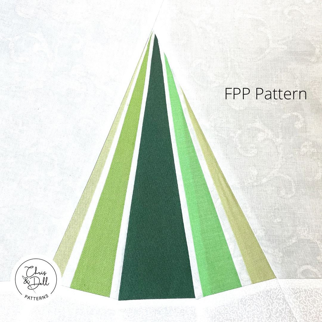 Vertical Pine Tree FPP Pattern | FPP Pattern | Paper Piecing | FPP ...