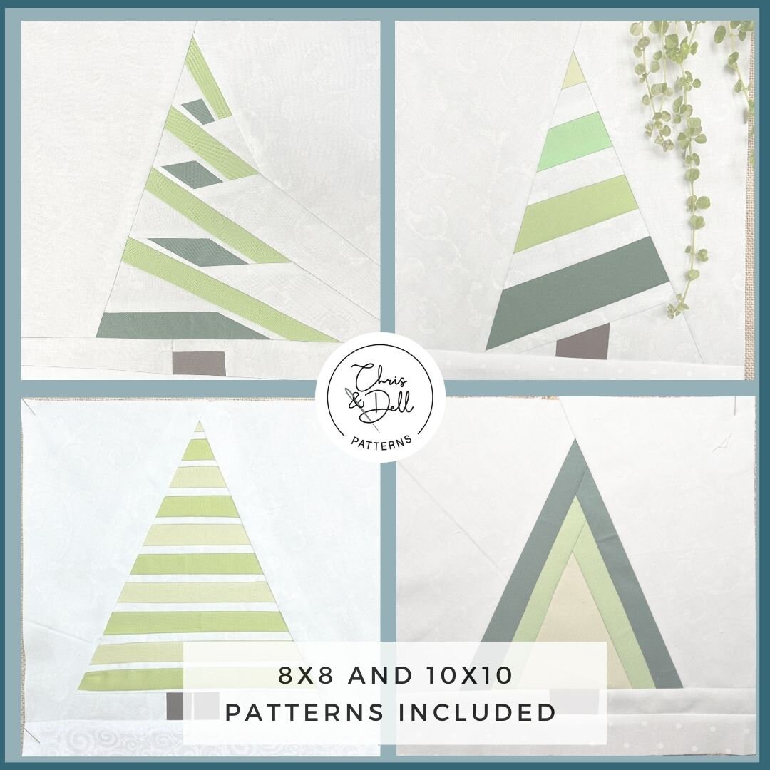 12 Tree Bundle 8x8 and 10x10 FPP Pattern FPP Pattern FPP - Etsy