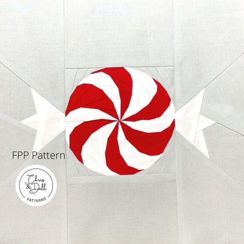 Peppermint FPP Pattern FPP Pattern Paper Piecing FPP - Etsy