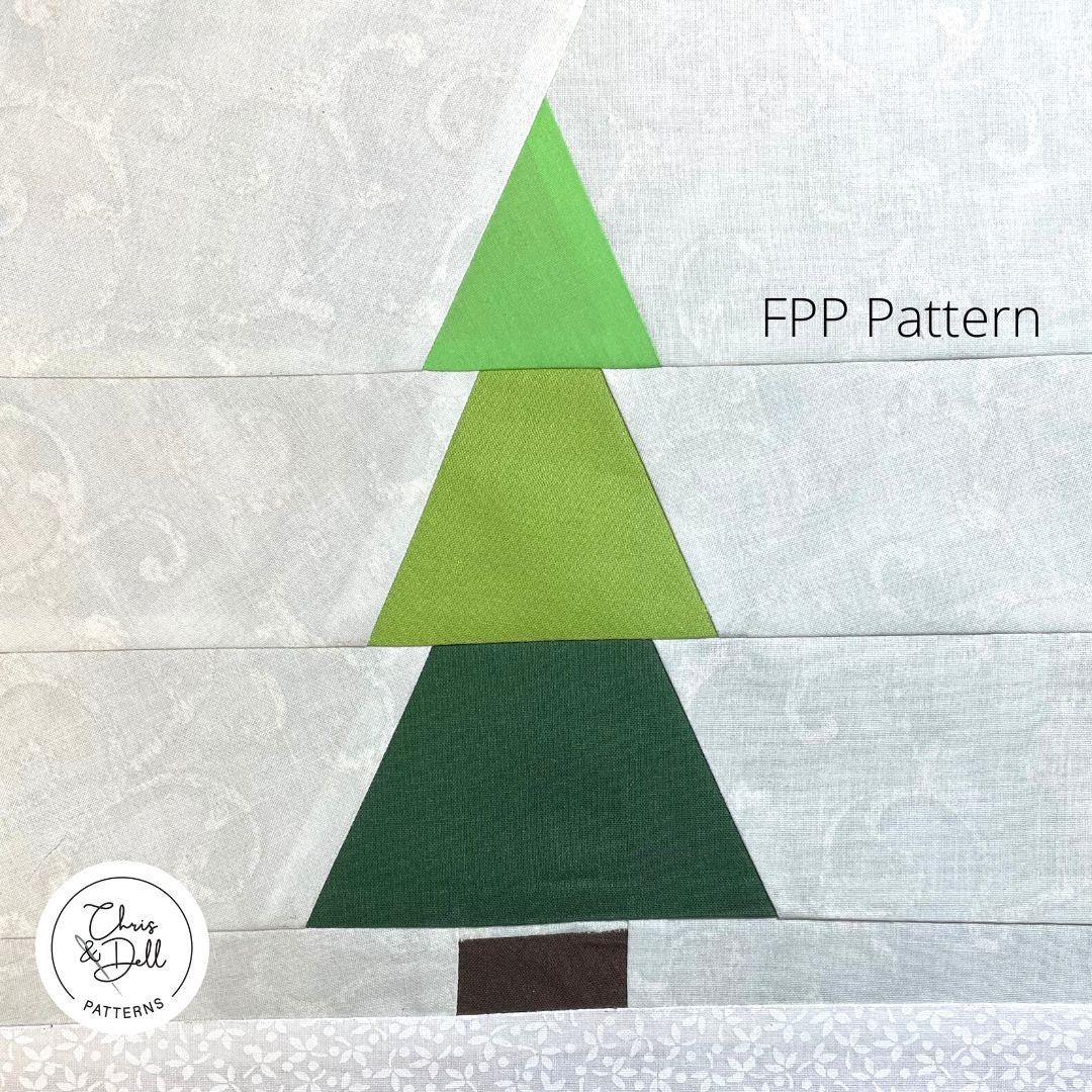 Tall Triangle Tree FPP Pattern | FPP Pattern | Paper Piecing | FPP ...