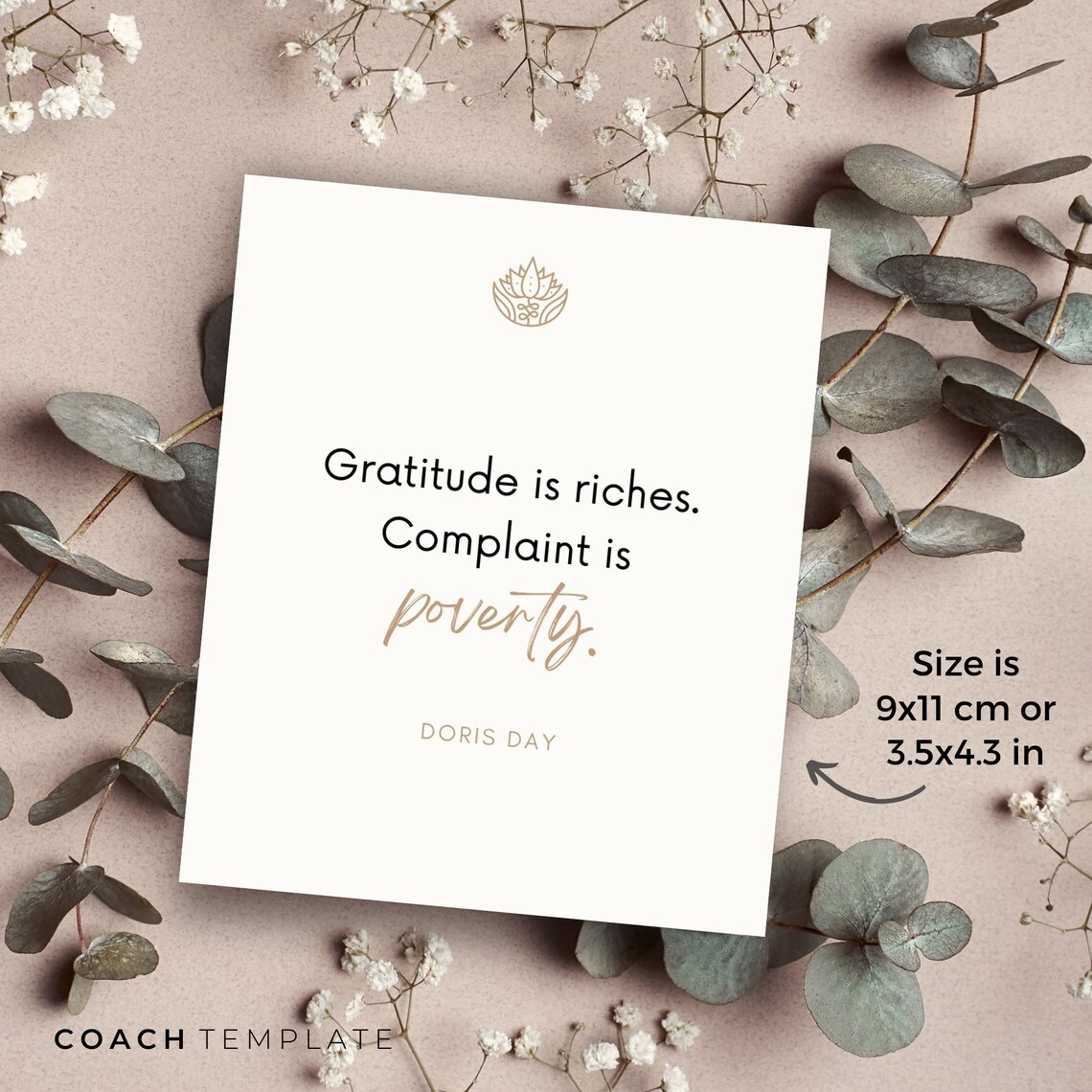 Gratitude Card Deck Canva Template Gratefulness Affirmation - Etsy ...
