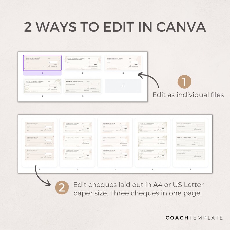 Editable Money Manifesting Cheque, Financial Abundance Manifestation ...